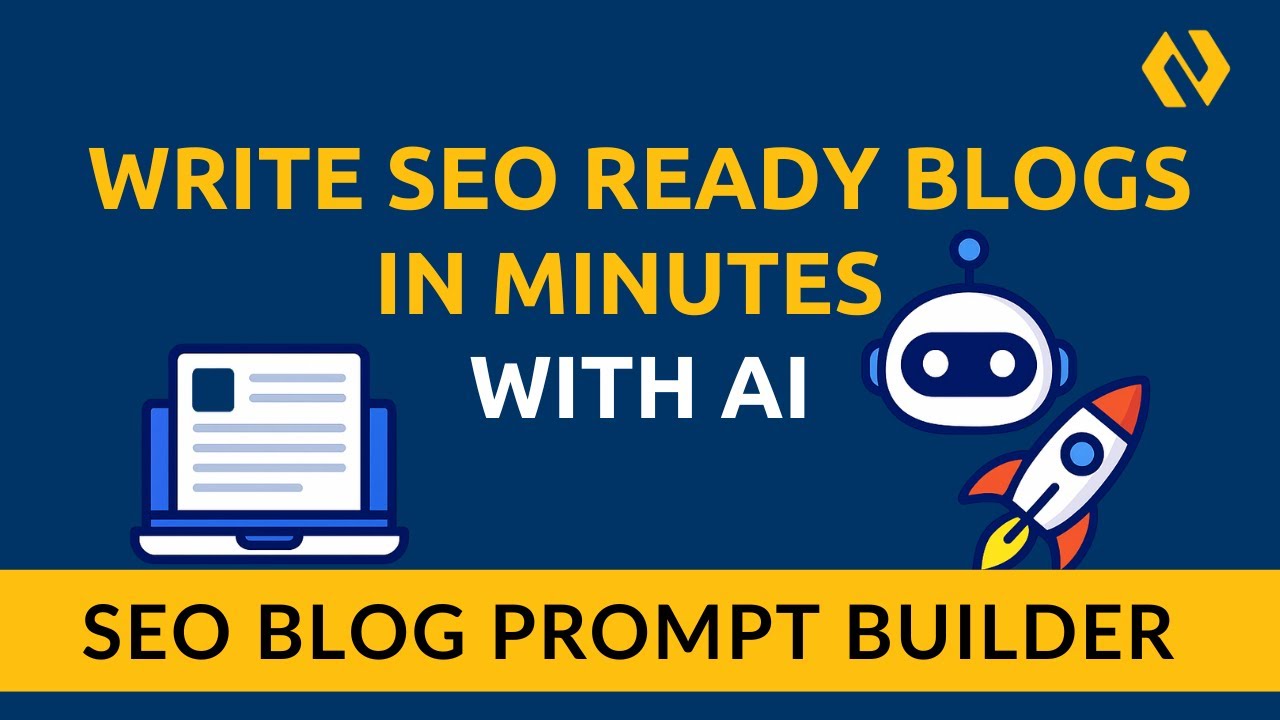 Write SEO Blogs in Minutes with AI | SEO Blog Prompt Builder Tutorial ...