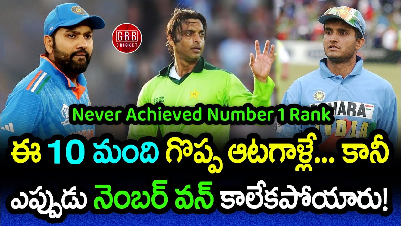 Top 10 Great Players Who Never Achieved ICC Number 1 Rank In Any Format ...