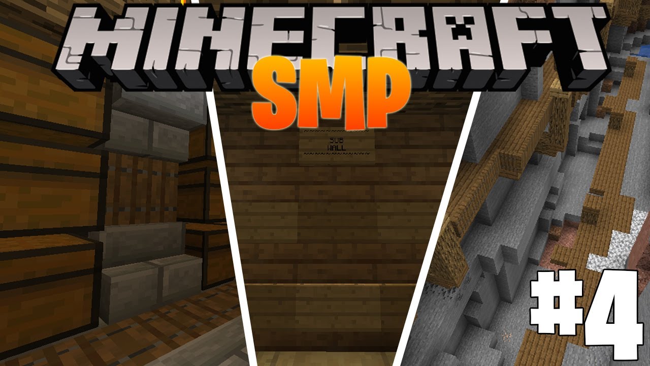 Minecraft YouTuber SMP Episode 4 - RAVINE BASE UPGRADES, STORAGE SYSTEM ...