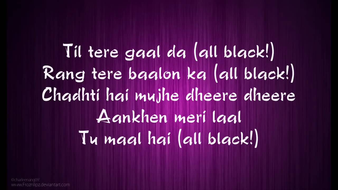 All Black Full Song Lyrics SukhE & Raftaar - YouTube