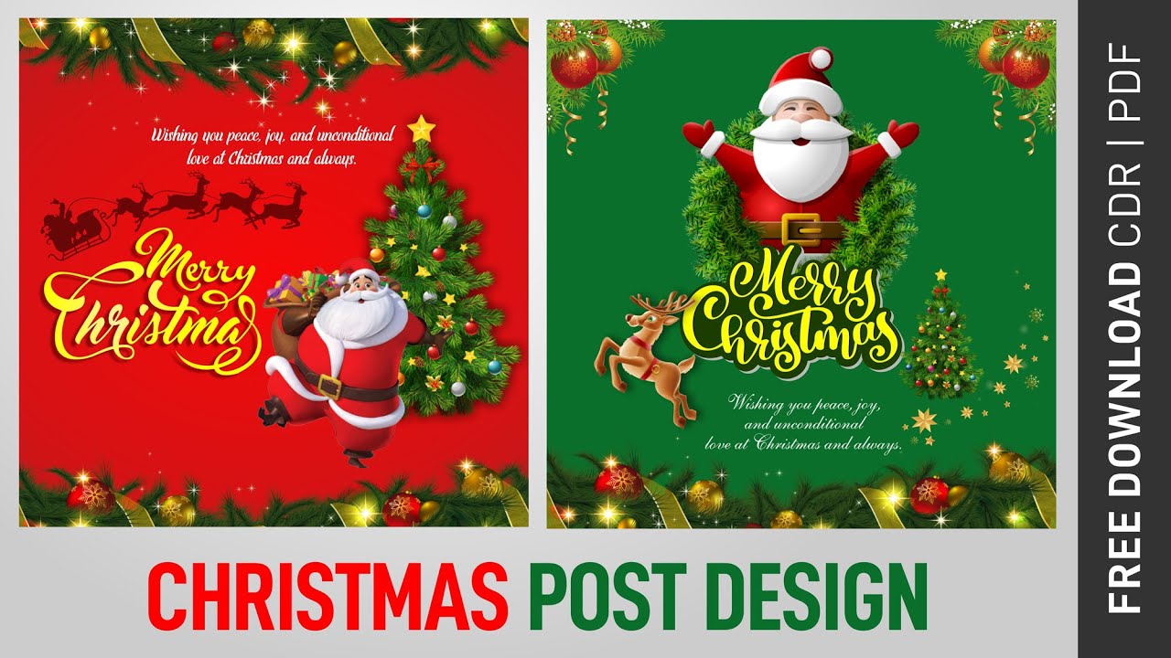 Christmas Banner Design | Christmas Post Design | Christmas Post Design ...