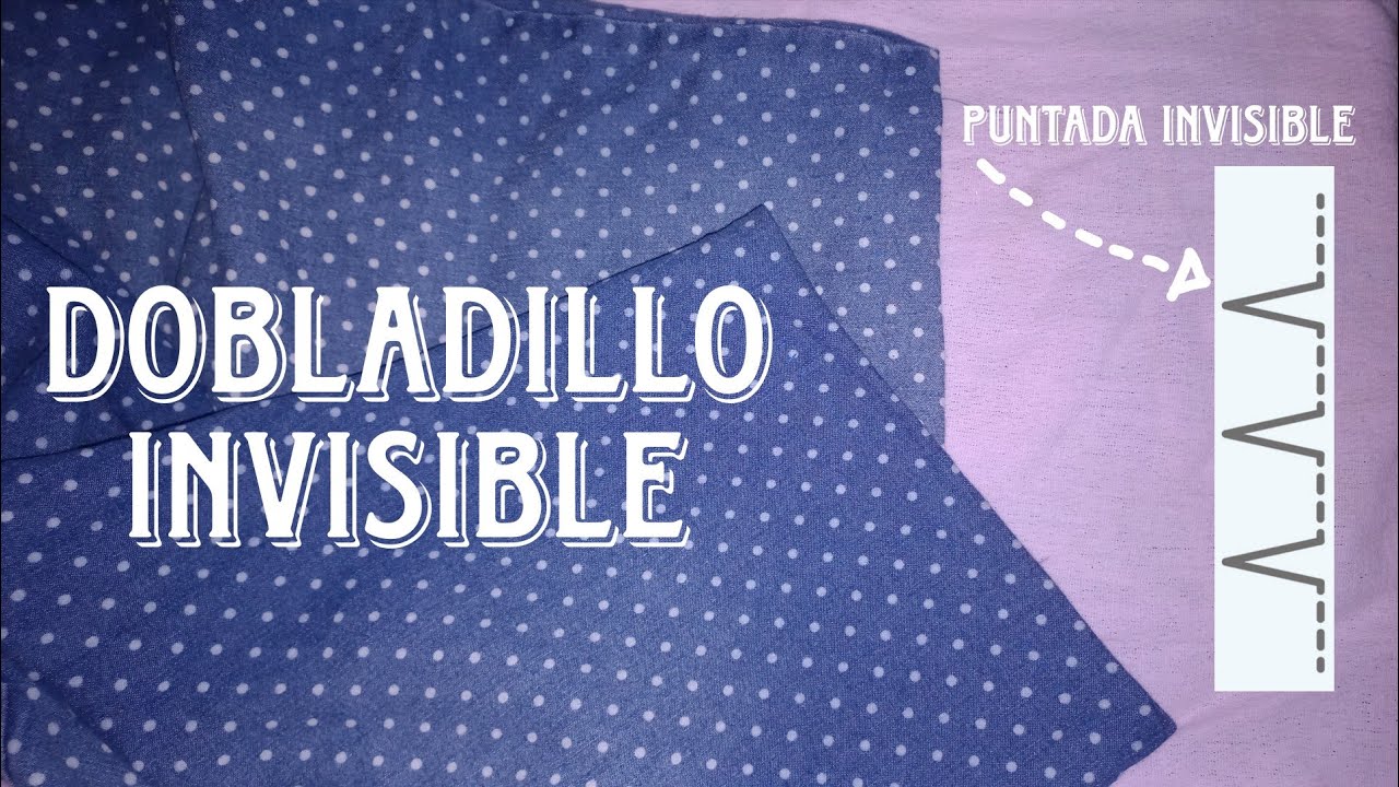 COMO HACER DOBLADILLO INVISIBLE 🪡 (RUEDO, BASTILLA) EN MÁQUINA DE COSER ...