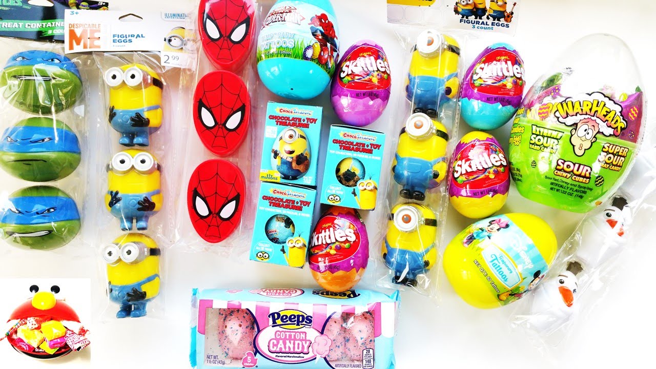 A lot of Candy Surprise Eggs Opening & More - YouTube