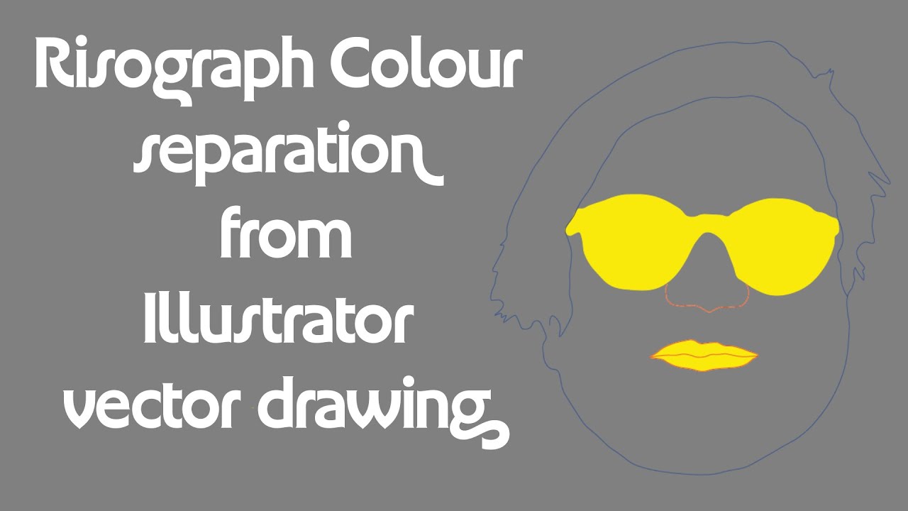 Risograph Separation from Illustrator Vector Drawing - YouTube