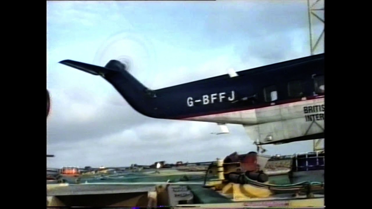 Shell SEAN-P platform - Southern North Sea - 1990 Helicopter Refuelling ...