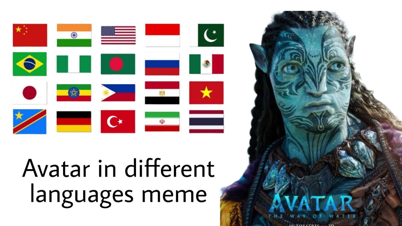 Avatar in different languages | avatar 2 | Avatar The water ways ...
