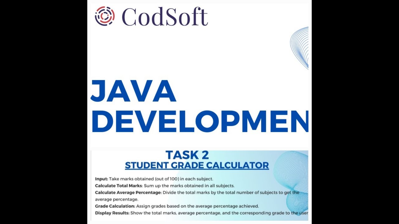 Student Grade Calculator | Java Project Tutorial | CODSOFT Internship ...
