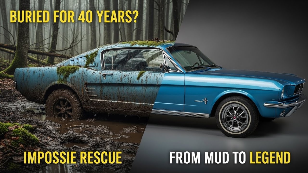 1965 Mustang Rescue From Deep Mud (Full Restoration) - YouTube