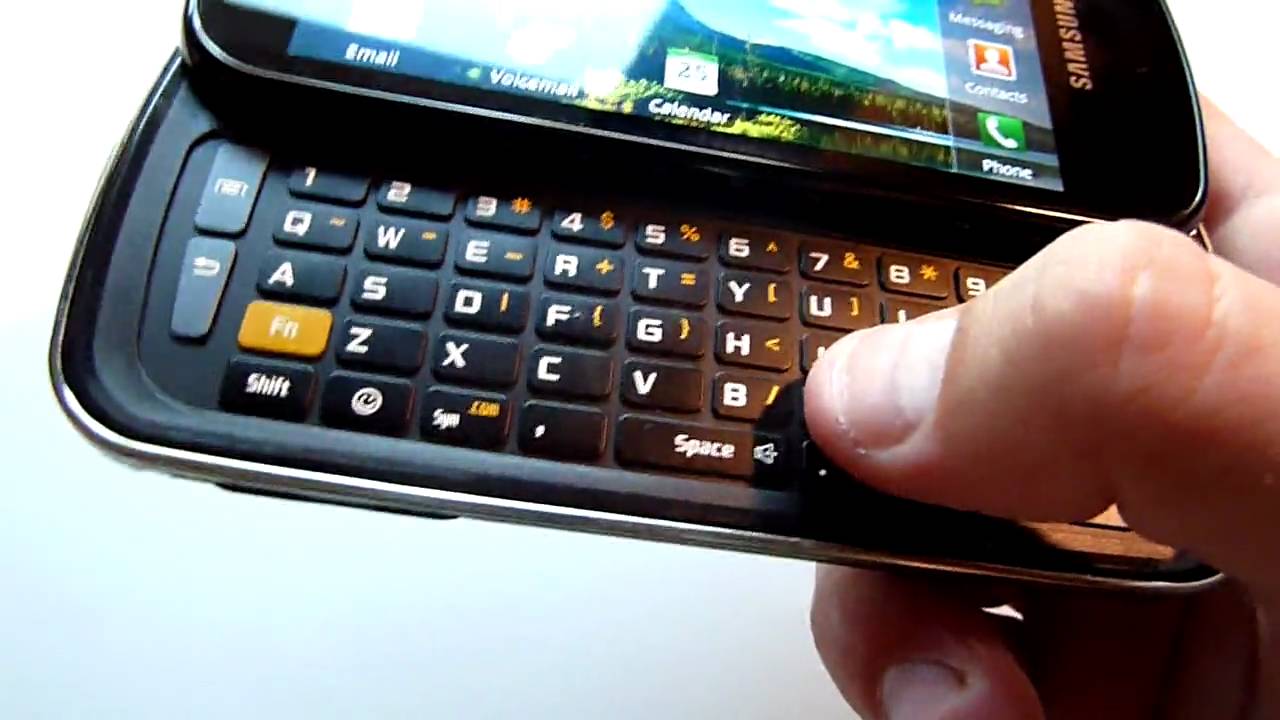 Samsung Epic 4G for Sprint - Keyboard - YouTube