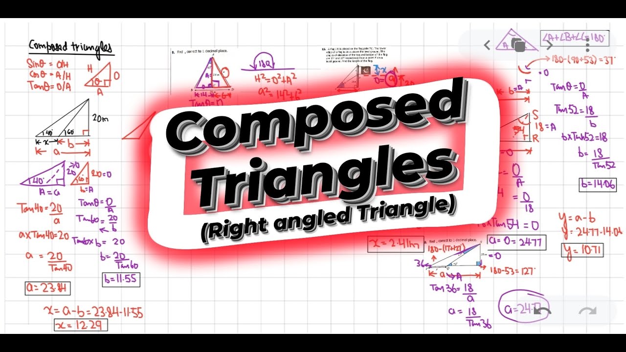 Simple Trigonometry | Composed Triangle - YouTube