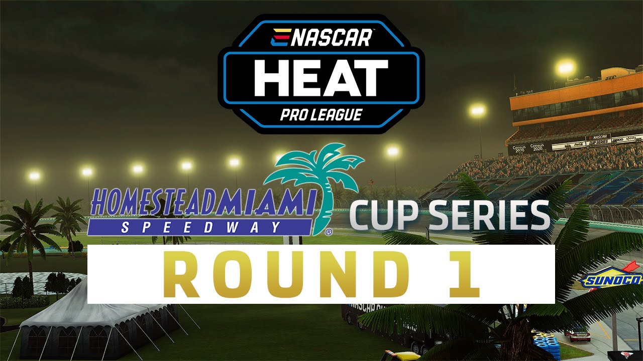 Homestead Cup - Round 1 - Season 2 - #eNASCARHeat Pro League - YouTube