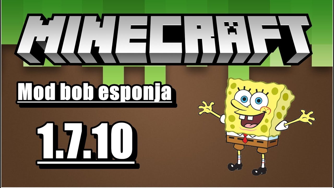 minecraft mod bob esponja 1.7.10 (sponge bob squarepants mod) - YouTube