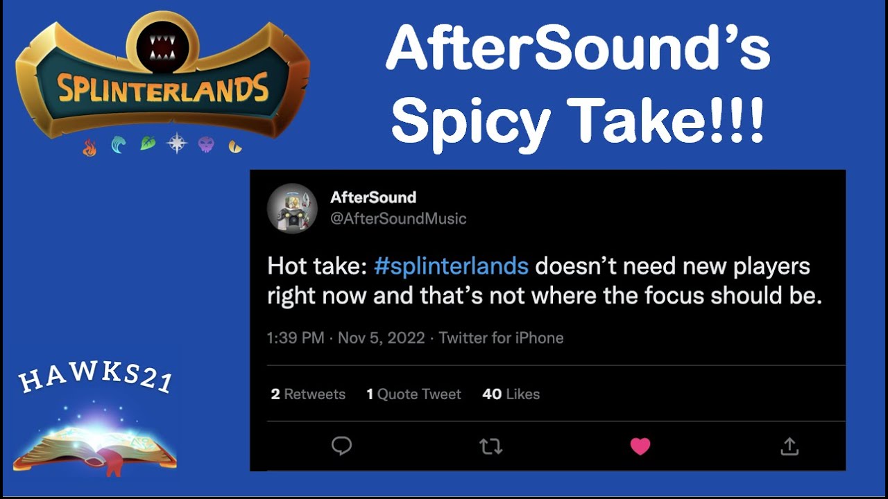 Commenting On AfterSound's Spicy Take! | SPLINTERLANDS - YouTube