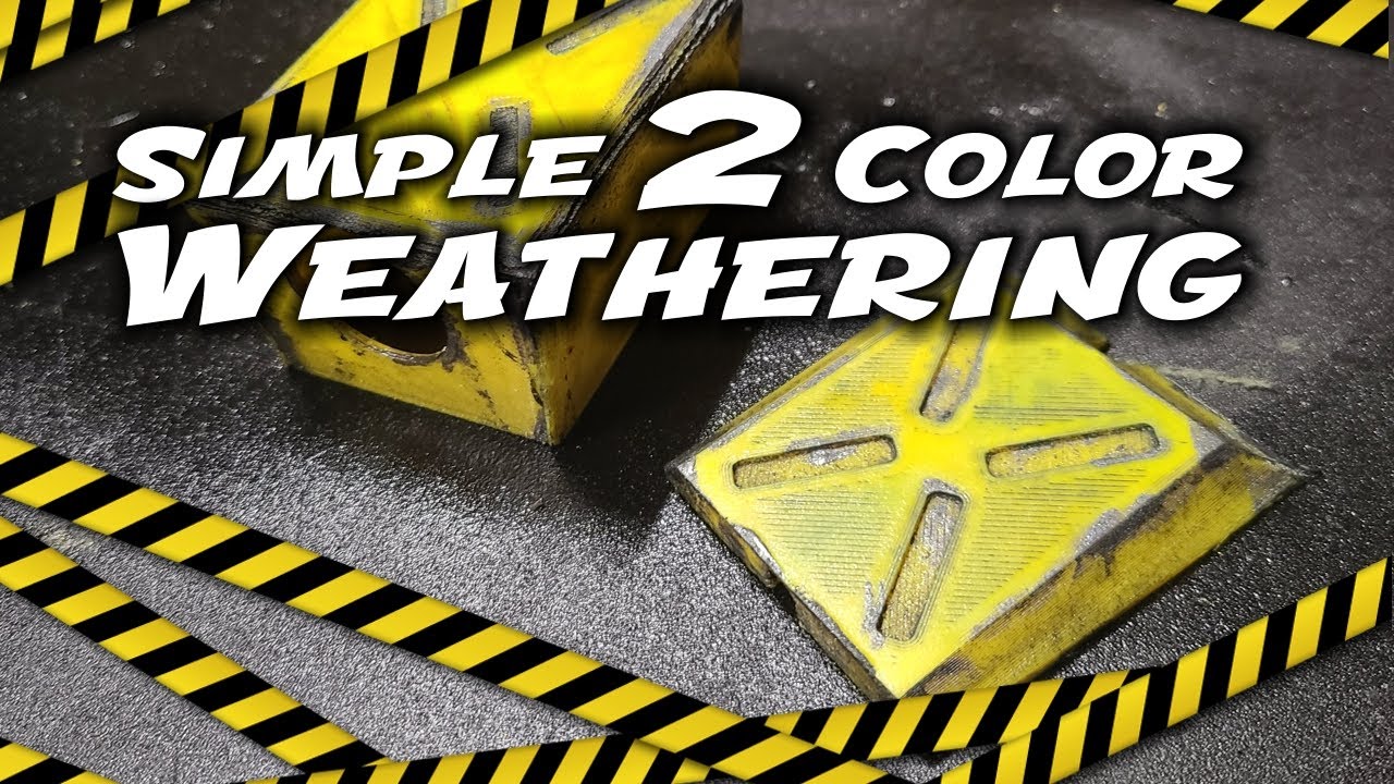 2 Color Weathering Effect - Paint Trick - Super Easy - YouTube