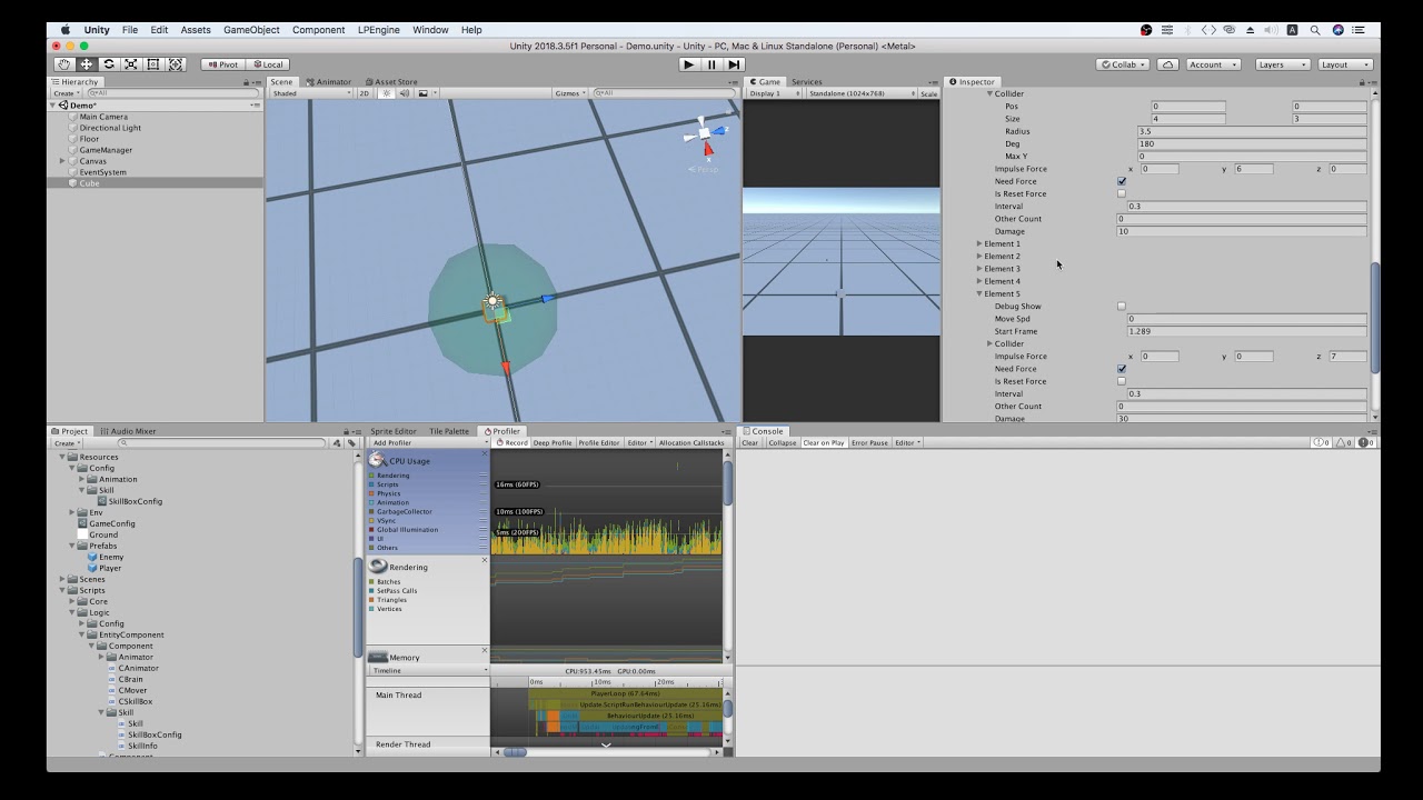 Lockstep-Tutorial 06 碰撞检测&技能系统 - YouTube