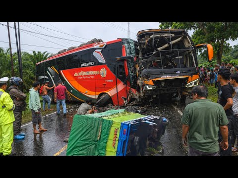 Kecelakaan Bus Dan Truck !! Evakuasi Dramatis 