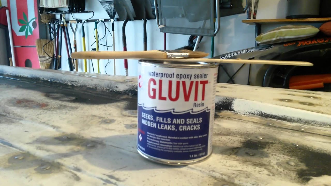 Gluvit on seams and rivets - YouTube