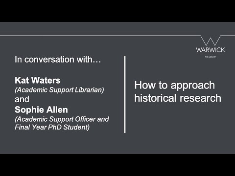 How to approach historical research - YouTube