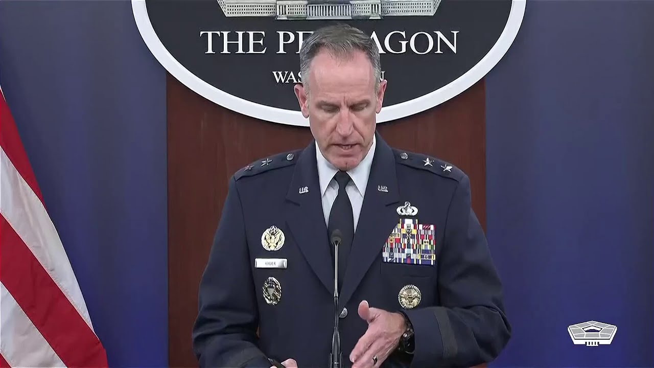 Pentagon Press Secretary U.S. Air Force Maj Gen Ryder Briefs Hurricane ...