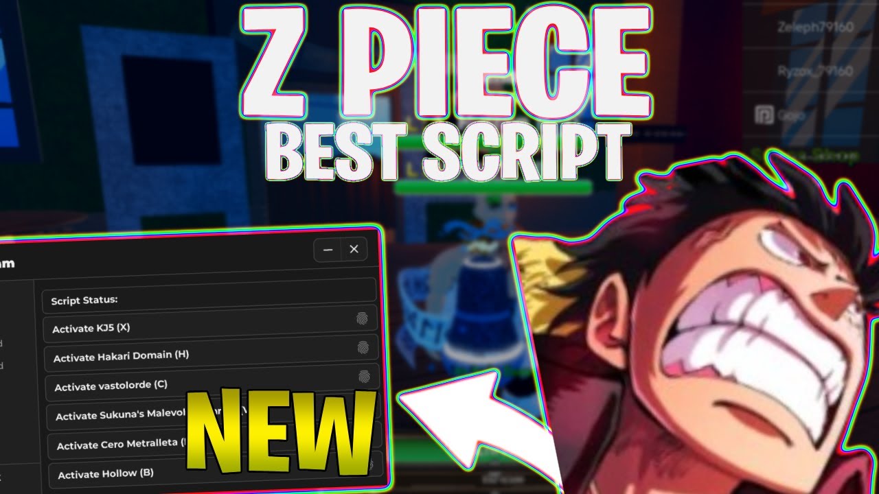 NEW* Z Piece Script (PASTEBIN 2024) (ACTIVATE HAKARI DOMAIN , ACTIVATE ...