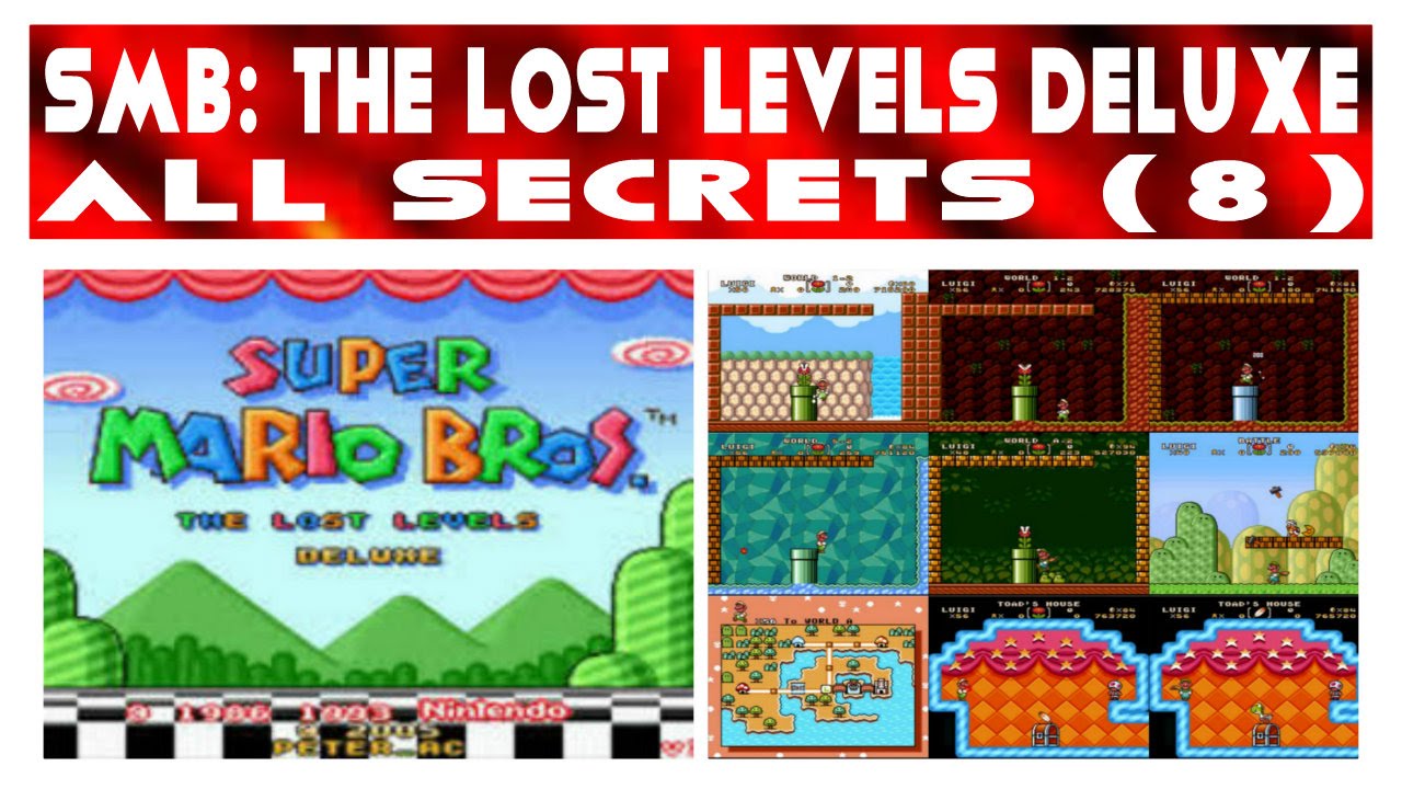 Super Mario Bros: The Lost Levels Enhanced - All Secrets (8) - YouTube