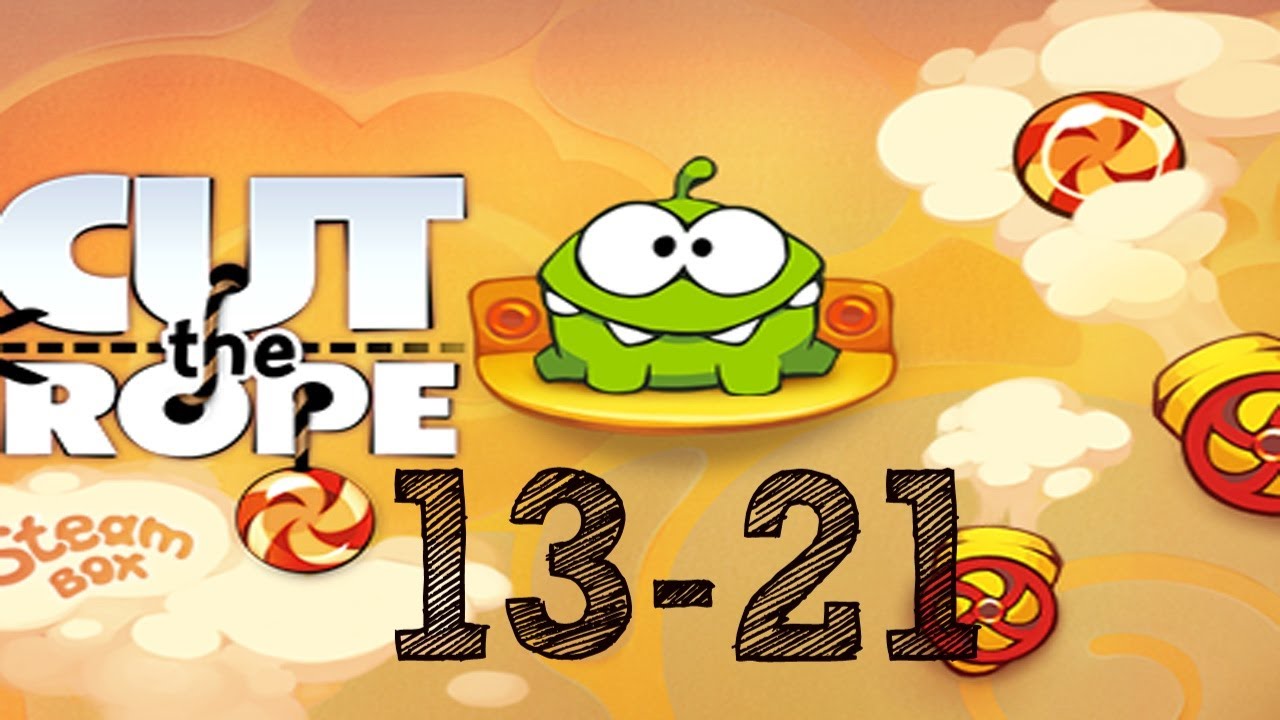 Cut the Rope 13-21 Walkthrough - Steam Box - 3 Stars - YouTube