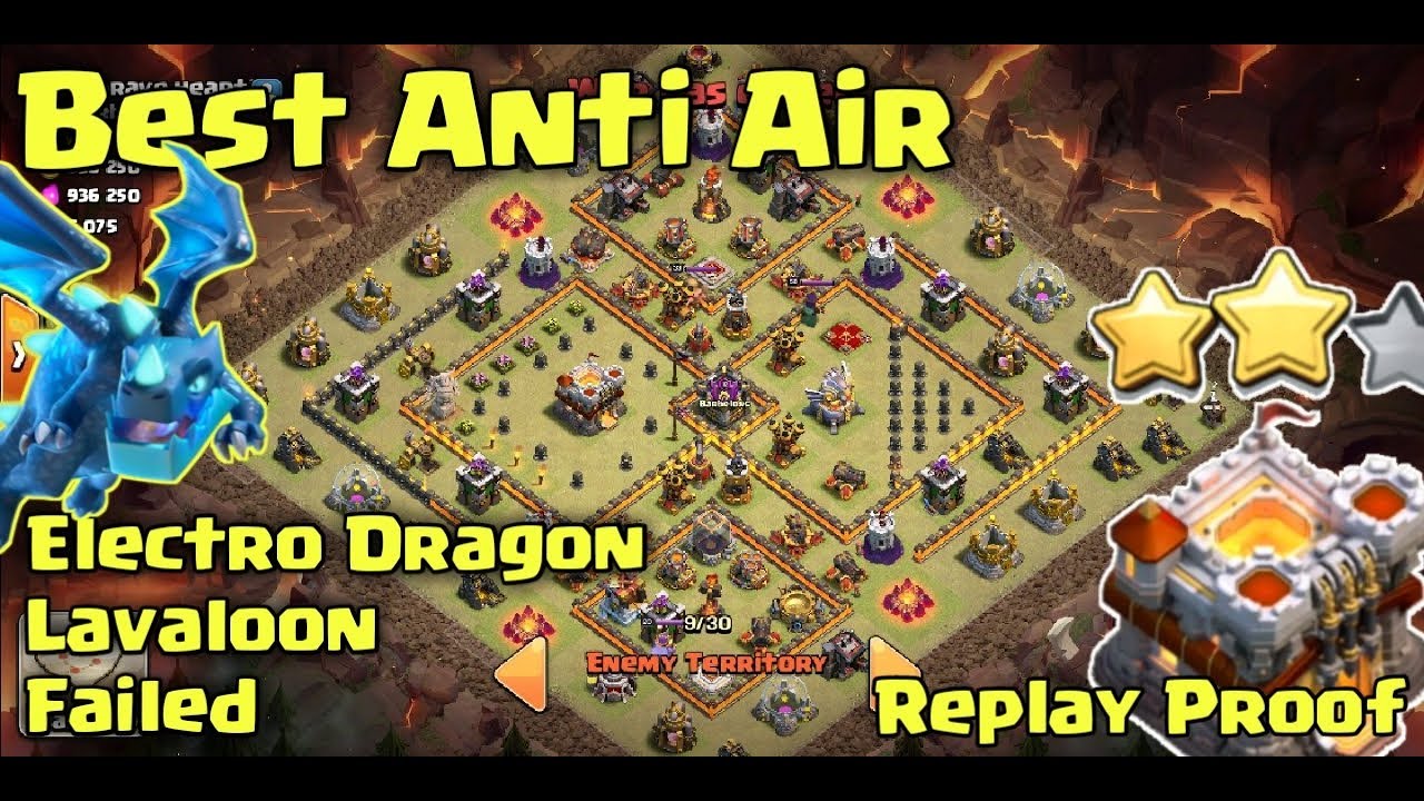 Clash of clans ll Diamond Base Th 11 anti Air ll anti electro dragon ...