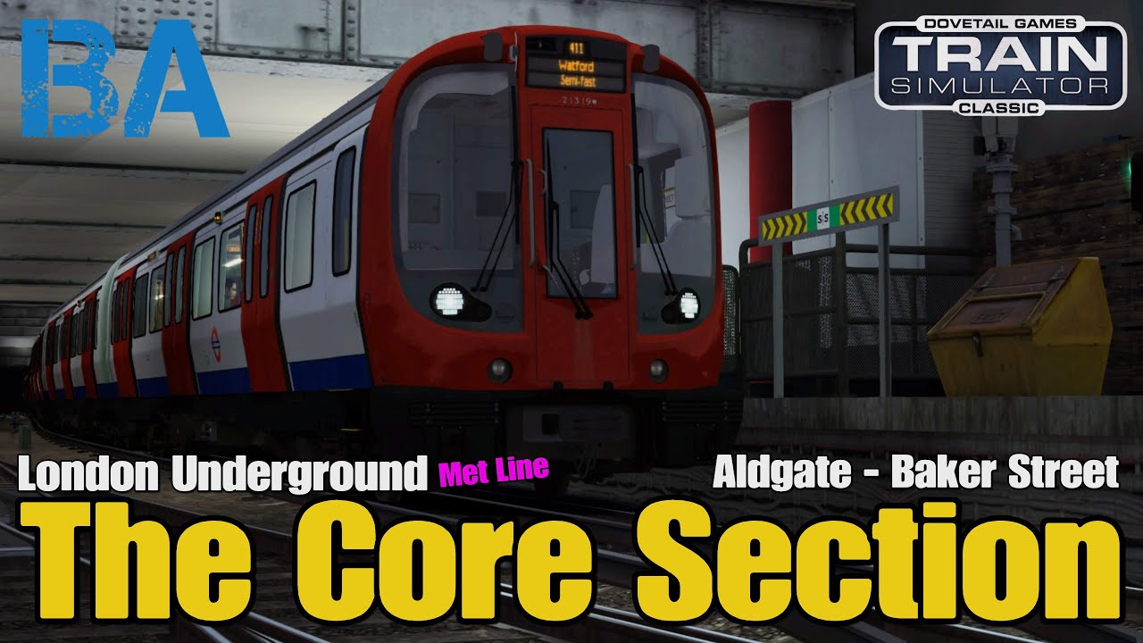 The Core Section - Metropolitan Line - London Underground S7+1 - Train ...