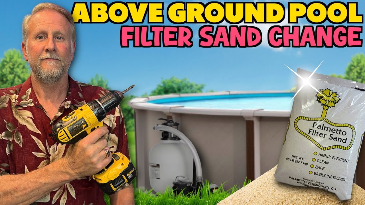 How To Change Sand In Your Above Ground Pool Filter! - YouTube