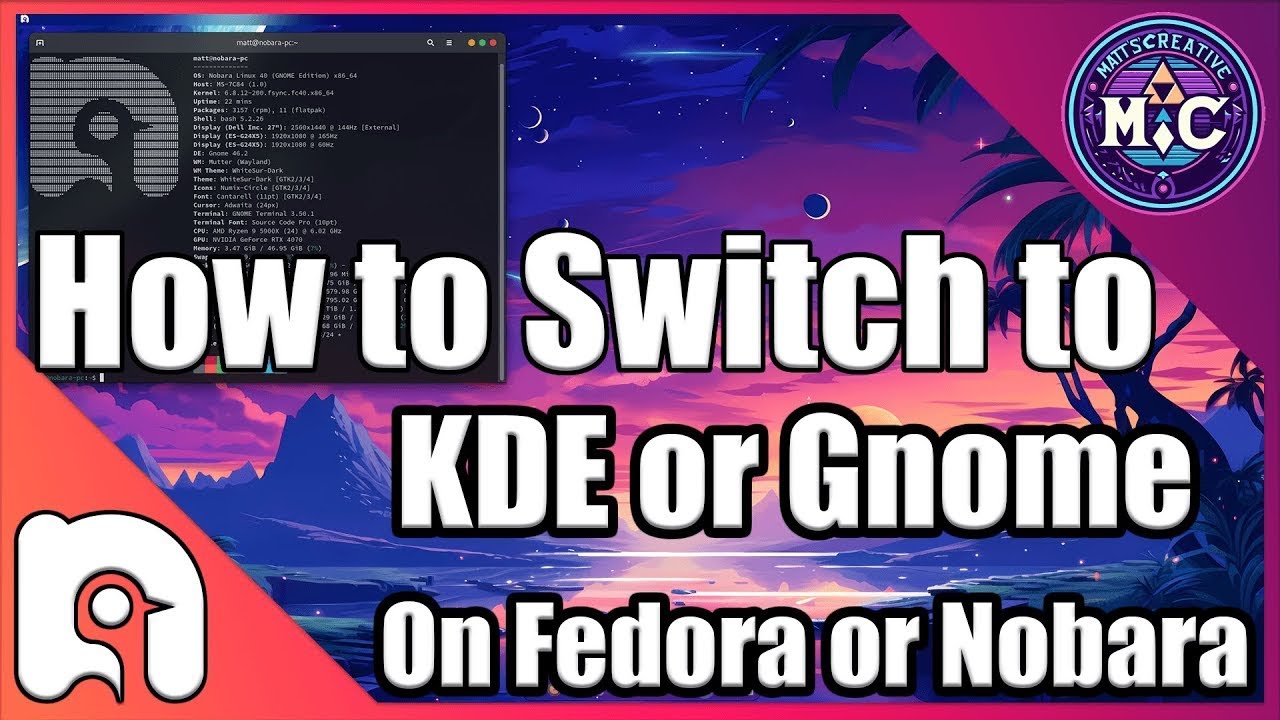 How to Install KDE on Fedora Workstation and Gnome on Fedora KDE - YouTube