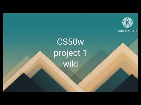 Wiki | CS50w Project 1 | Demonstration | Wiki Clone website - YouTube
