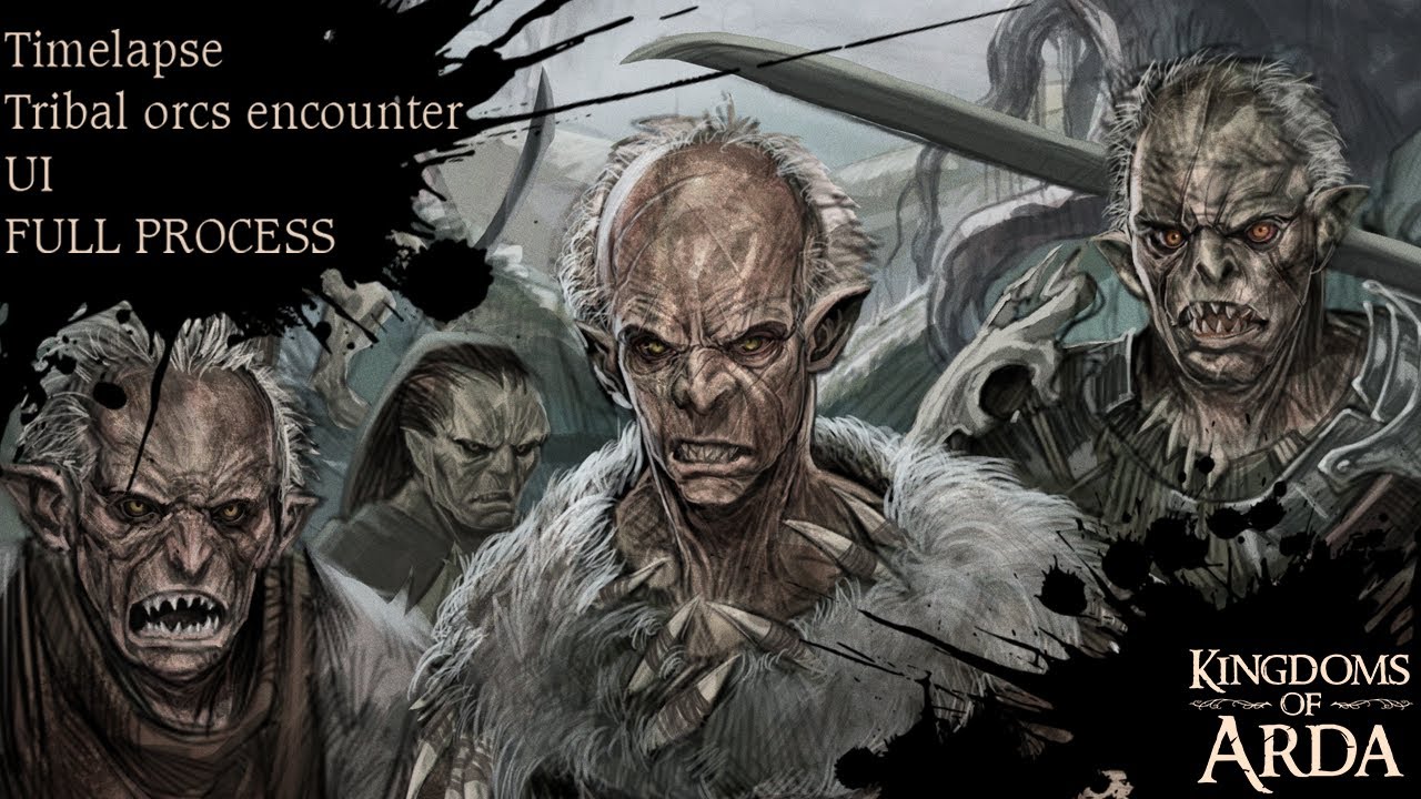 Kingdoms of Arda - Making of Tribal Orcs encounter UI Timelapse FULL ...