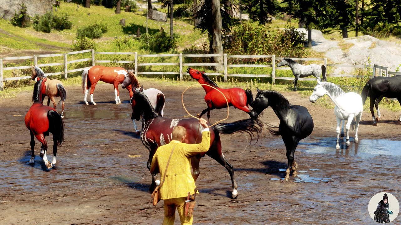 The Legendary Tamer | Arthur Morgan Finds a Ranch Full of Arabian ...