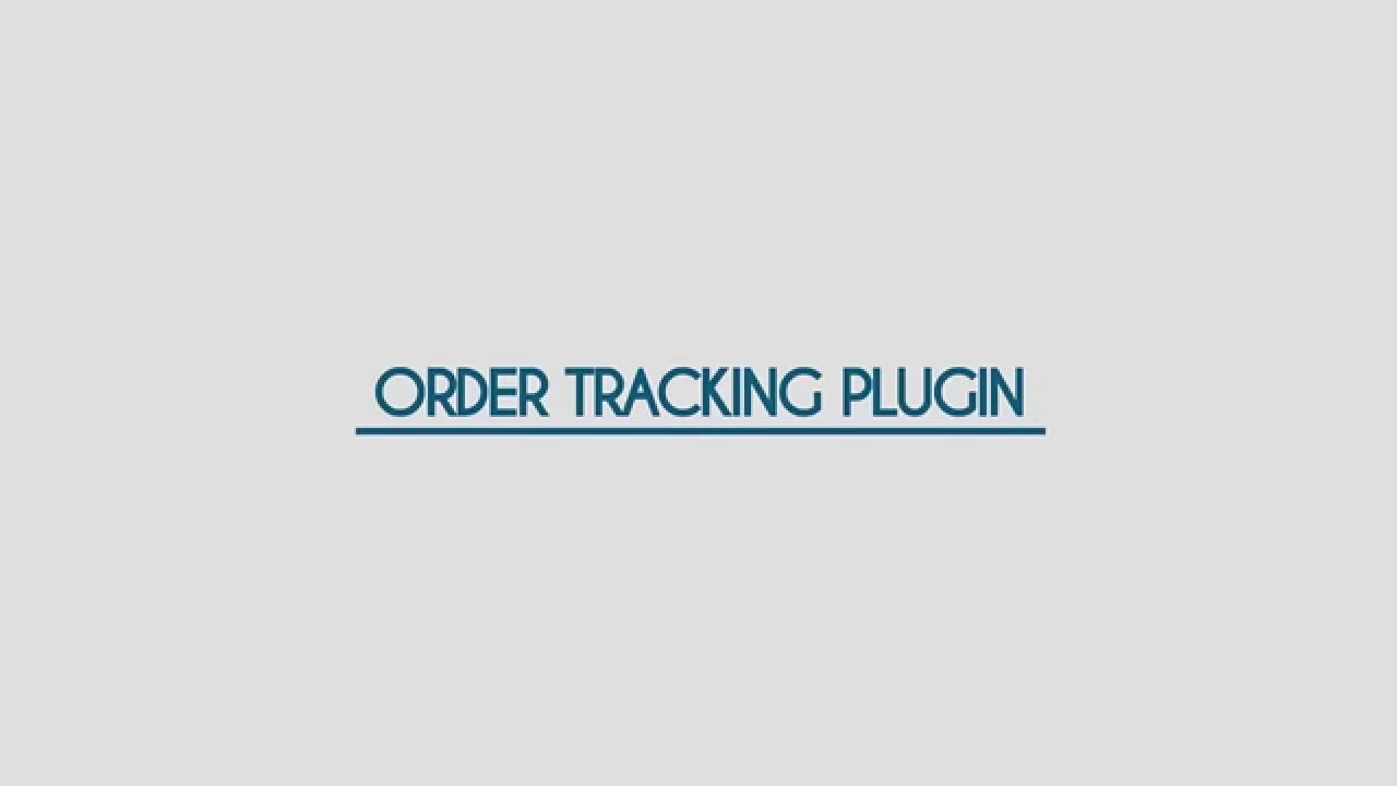 Order Tracking Plugin for WordPress - YouTube