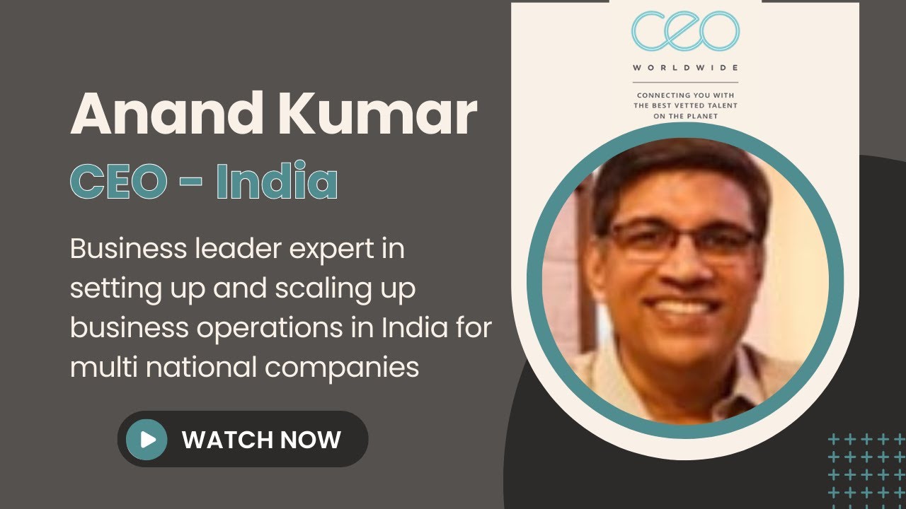 Expert in setting up and scaling up business operations in India for ...