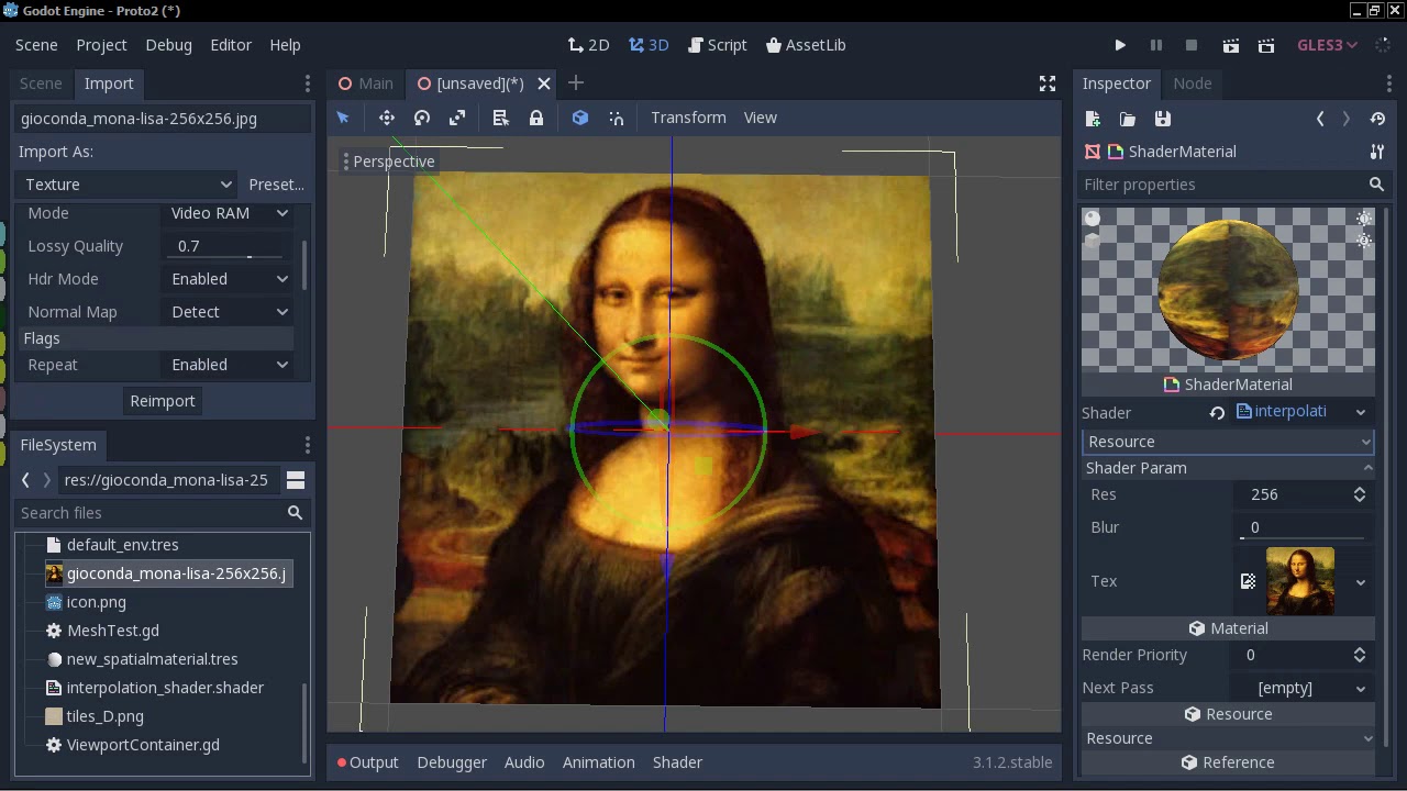Godot Game Engine - Texture Interpolation Shader - YouTube