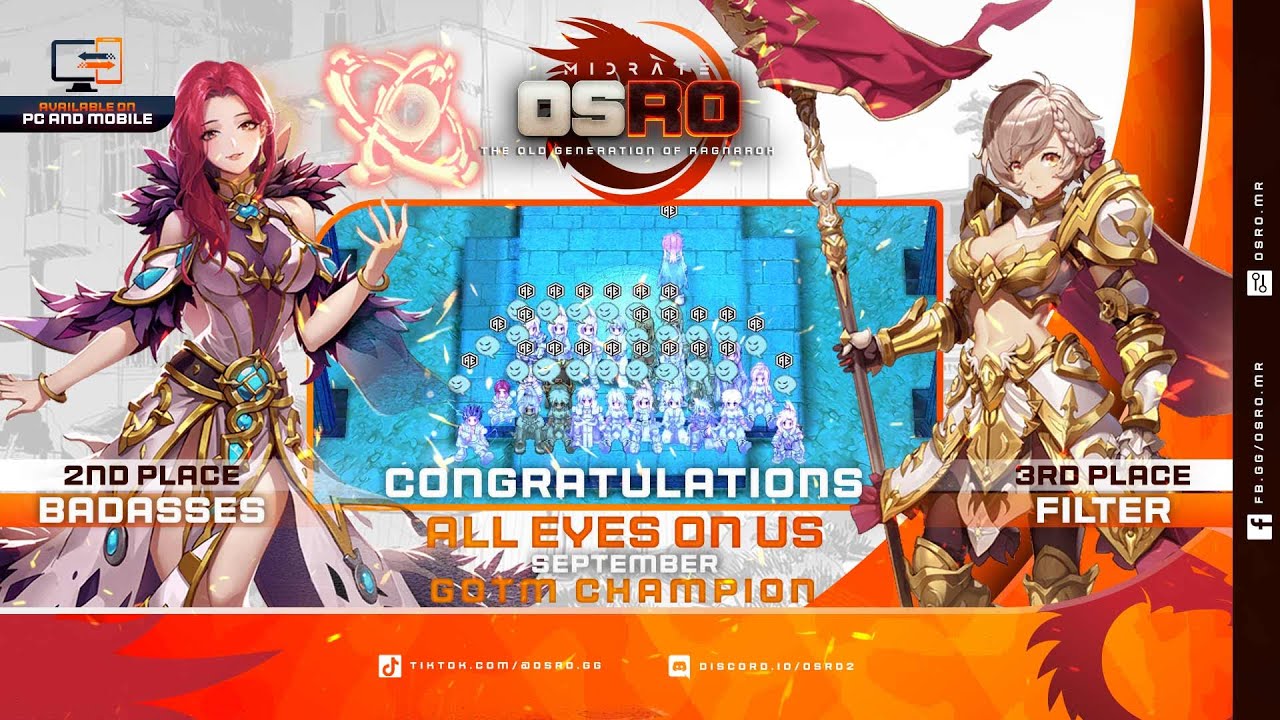 AllEyesonus GOTM S5 PT 2 Guild VS Guild BACK TO BACK CHAMPION OSRO MIDRATE - YouTube