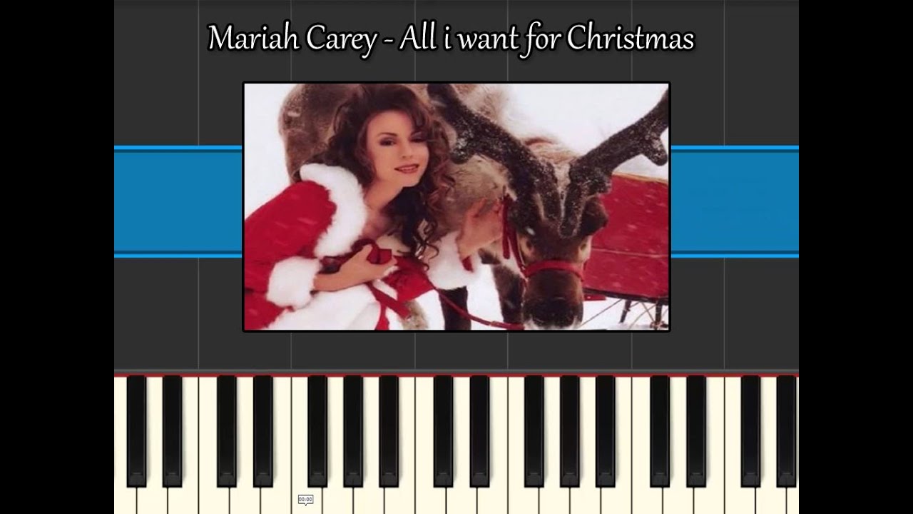 ALL I WANT FOR CHRISTMAS | MARIAH CAREY | PIANO TUTORIAL | GRADE- 1 ...
