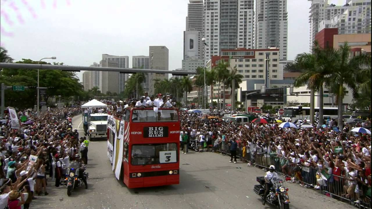 Miami Heat's Parade Celebration! - YouTube