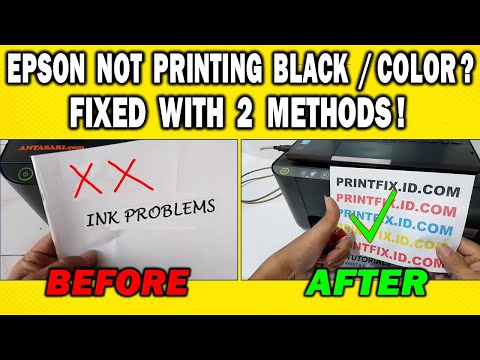 How To Fix Epson Printer Not Printing Black / Color | ET-2400, L3210, L3110, Etc. 