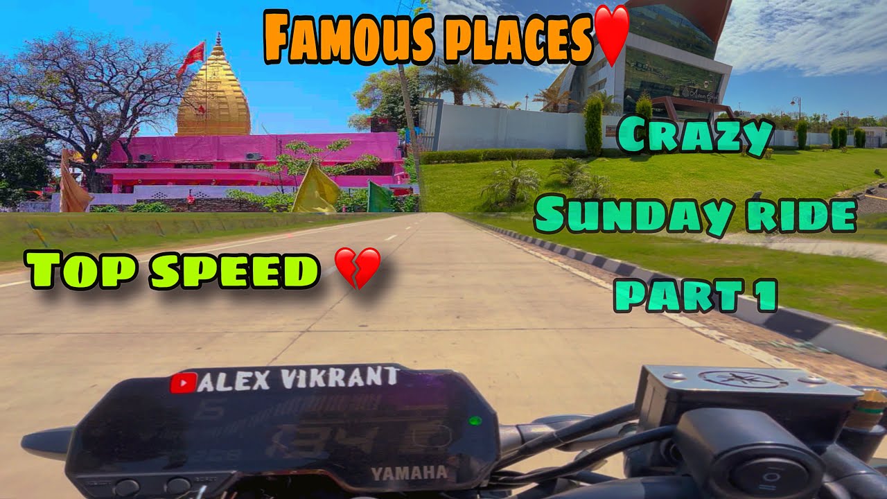 Crazy Sunday ride 🔥| Top speed | Famous places ️ - YouTube