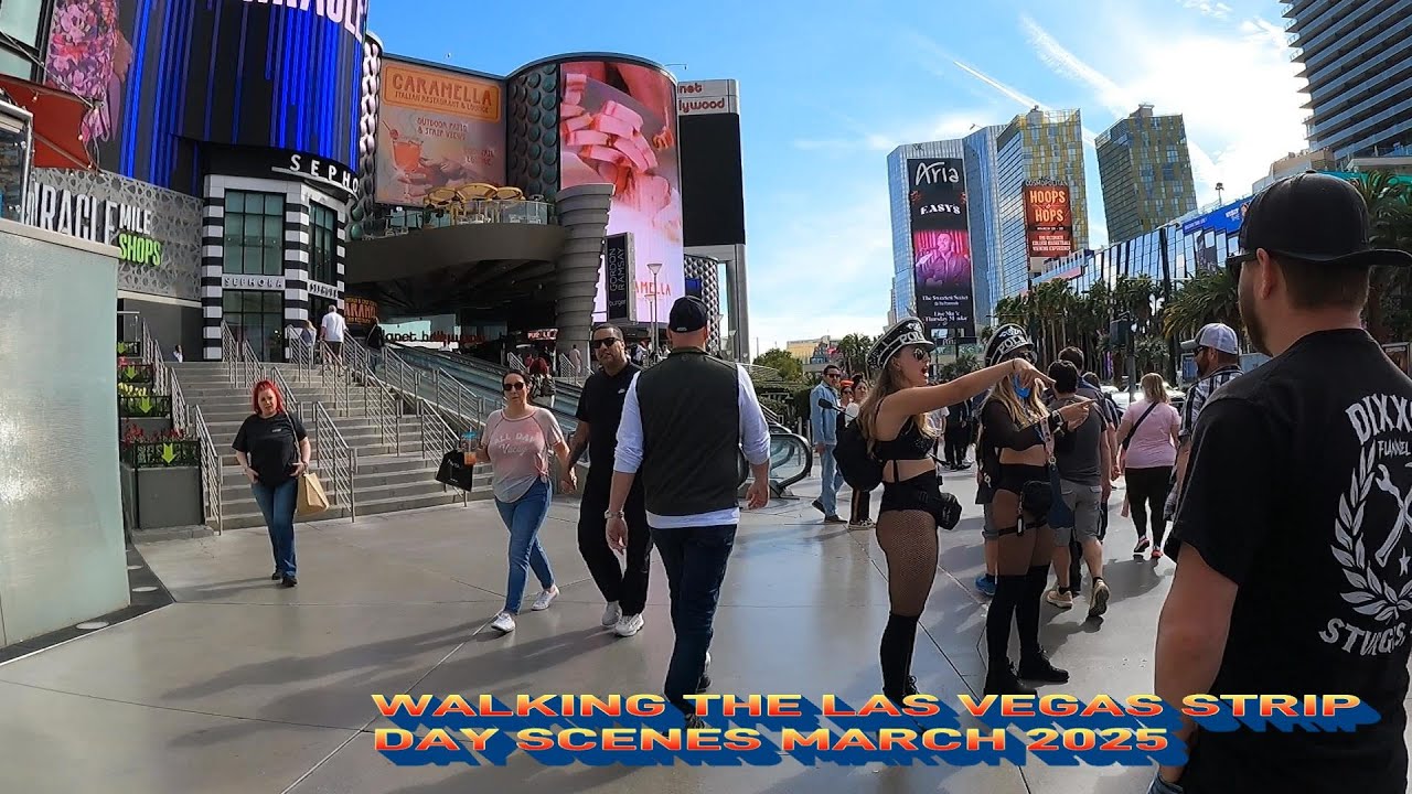 WALKING THE LAS VEGAS STRIP DAY SCENES MARCH 2025 VLOG 1124 - YouTube