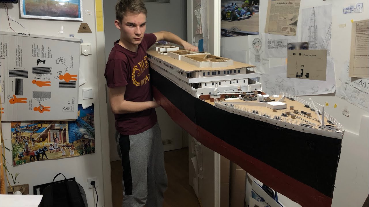 3 METER CARDBOARD TITANIC SINKING MODEL showcase_7 - YouTube