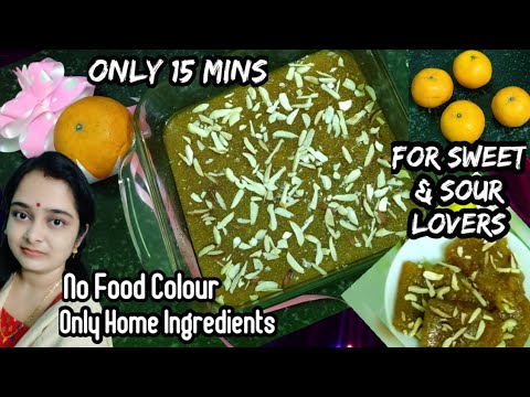 Orange Halwa Recipe | Fresh Orange Juice Halwa | Easy Orange Dessert ...