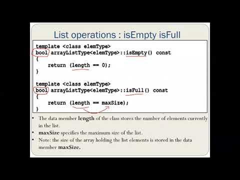 08 Array Based Lists 7 - YouTube