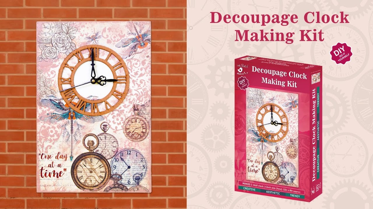 DIY Decoupage Clock - YouTube