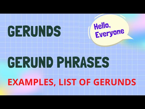 What is a GERUND? | Gerund Phrases | Confusing English Grammar - YouTube