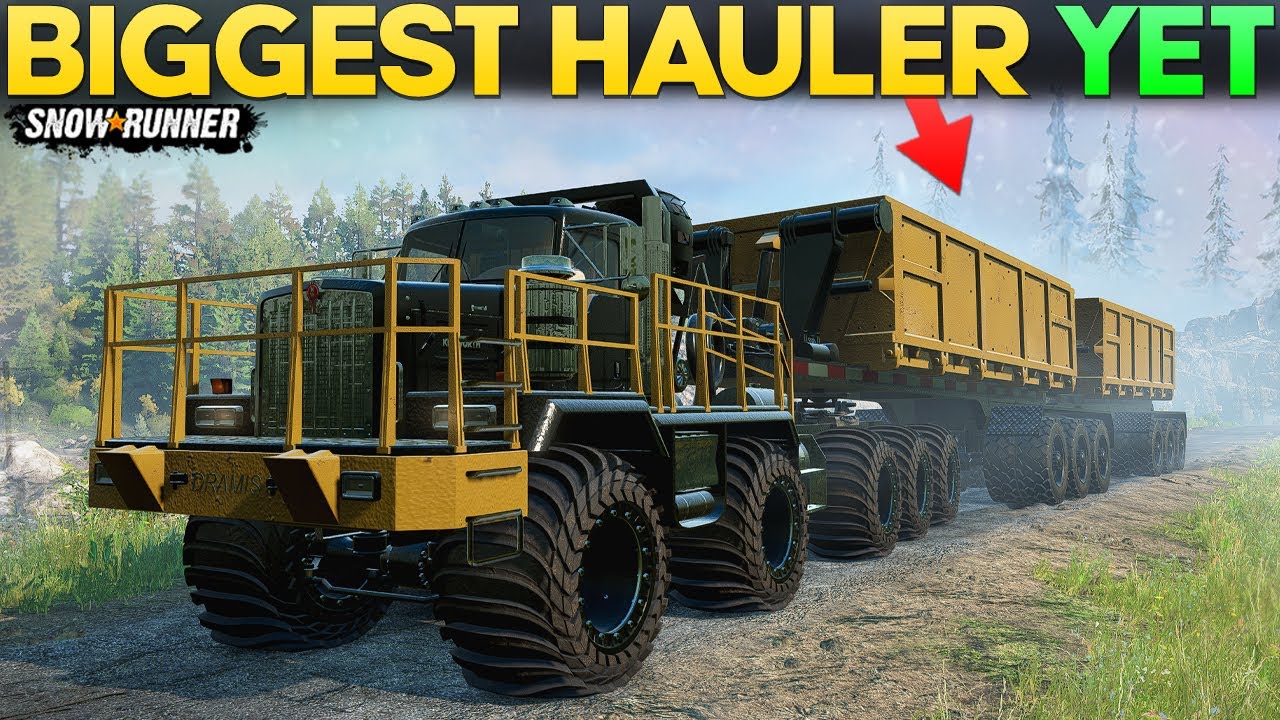 New Dramis D150T in SnowRunner Biggest Hauler in Game! - YouTube