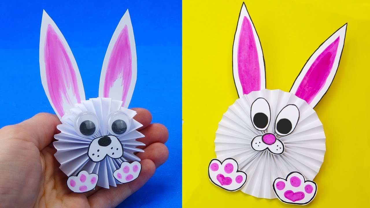 4 DIY paper RABBIT | Easter crafts ideas - YouTube