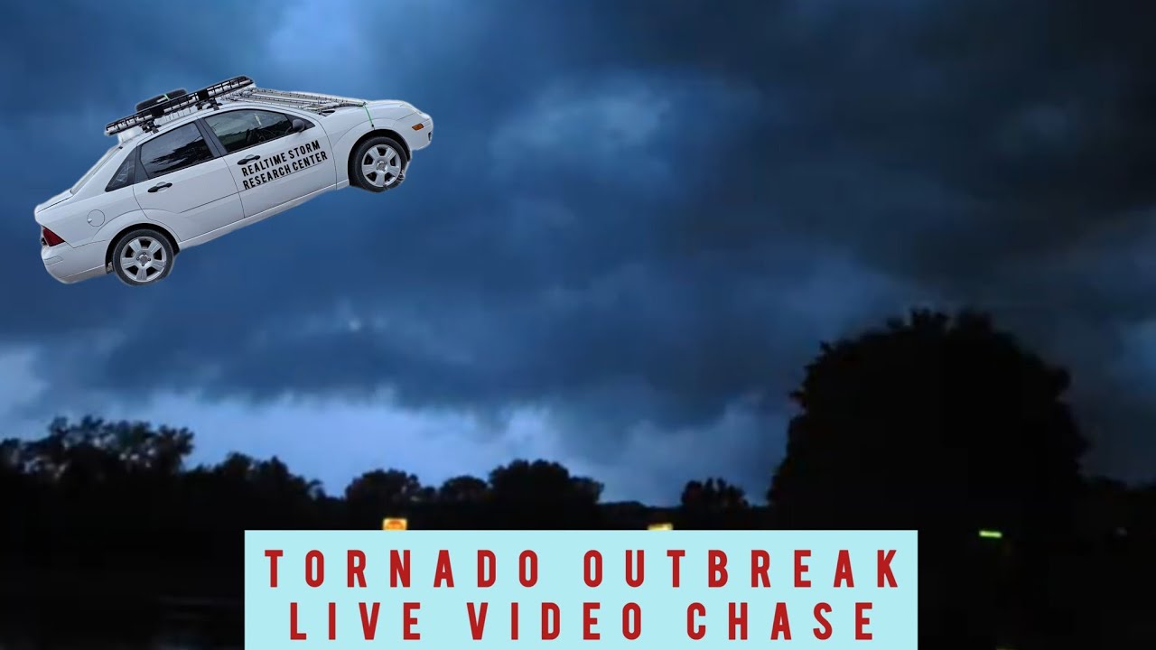 Storm Chasing Live - Tornado Outbreak - YouTube